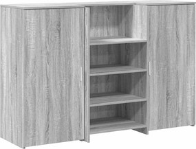 Recepční stůl hnědý dub 155x50x103,5 cm kompozitní dřevo 3324201