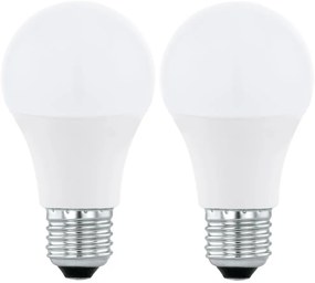 SADA 2xLED RGBW Stmívatelná žárovka A60 E27/9W/230V 2700-6500K + DO - Eglo 11587