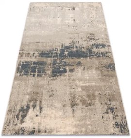 Kusový koberec vlněný JADE 45019/100 OSTA Abstraktní vintage béžový modrý Rozměr: 85x160 cm