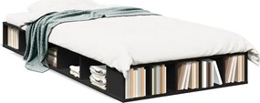 vidaXL Rám postele 90 x 190 cm kompozitní dřevo [3280527] Barva: Černá