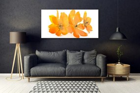 akrylový obraz Oranžové Květiny 120x60 cm