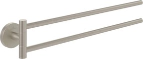 Villeroy & Boch Elements Tender - Držák ručníků dvojitý, délka 43 cm, matný kartáčovaný nikl TVA15103800064