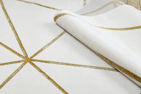 Dywany Łuszczów, Kusový koberec Emerald 1013 cream and gold, 200x290, bílá, kancelář
