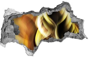 Wallmuralia Samolepící díra 3D nálepka Zlaté světlo 95x73 cm