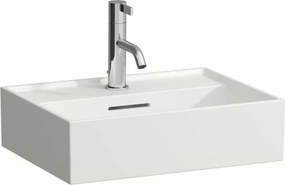 Laufen Kartell - Umývátko 45x34 cm, s přepadem, bez otvoru pro baterii, matná šedá H8153307591091