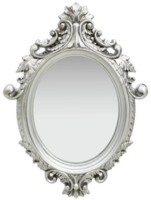 Nástěnné zrcadlo zámecký styl 56 x 76 cm stříbrné - Default Title