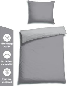 Florella Saténové povlečení Edel Tencel Uni Shadows chladivým účinkem Rozměr: 70x90 + 140x200 cm