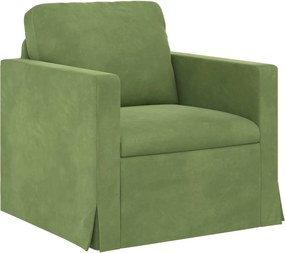 Set pohovek 2 ks Světlá zelená samet 3407554