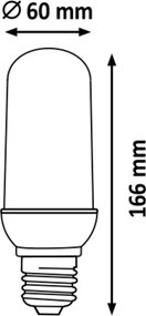 Rabalux SMART LED žárovka Flamel s imitací plamene 3W E27 1442