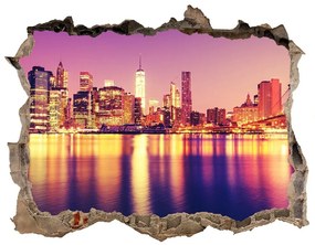 Wallmuralia Fototapeta díra na zeď 3D Manhattan New York 95x64 cm