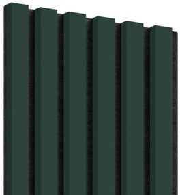 ViaDomo Lamely na černém filcu - lahvově zelená - 30x275 cm