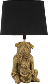 Stolní lampa Dog 43,8 cm černo-zlatá