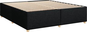 Box spring postel s matrací černá 180x200 cm textil 3286768