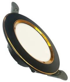 NEDES | LED Podhledové svítidlo LED/7,5W/230V 4000K černá/zlatá | ND3662