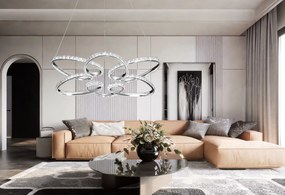 Toolight Toolight, LED stropní osvětlení 54cm, 48W, 4000K, G002-CP, chromová, OSW-09743