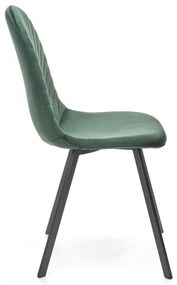Jídelní židle K462 Halmar Tmavě zelená