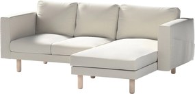 Potah na pohovku IKEA Norsborg 3-místná se šezlongem barva šedá látka sametová