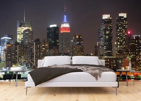 Fototapeta na míru Manhattan v Noci | Vliesová fototapeta na zed' | DFTNXXL2411