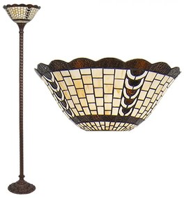 Stojací lampa Tiffany Odyle – 38x186 cm
