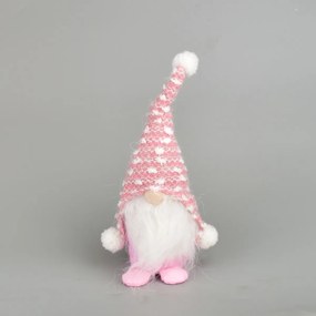 Vánoční textilní skřítek Pinky, 23 cm