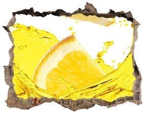 Wallmuralia Fototapeta díra na zeď Plátky citronu 95x64 cm
