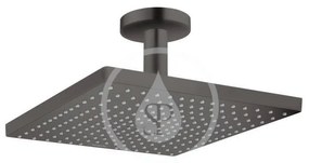 Hansgrohe - Hlavová sprcha 300 Air, 1 proud, se stropním připojením, kartáčovaný černý chrom
