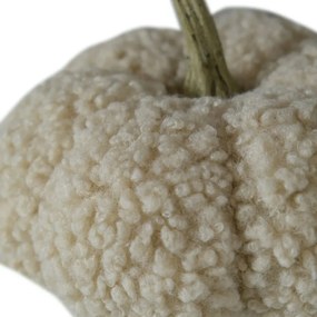 Béžová plyšová dekorace dýně Pumpkin Teddy M - Ø 19*17 cm