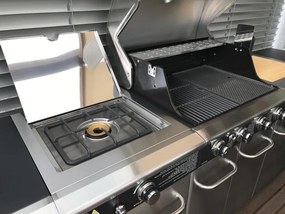Velká luxusní zahradní kuchyně Avenberg AMENITY + DERBY + WOK + PIZZA