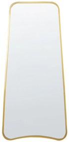 Kovové nástěnné zrcadlo 58 x 122 cm zlaté LEVET Beliani