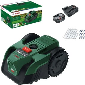 Bosch - 18V AKU Robotická sekačka VisiMow18V-100, 1x aku 4,0 Ah Li-Ion, nabíječka 06008E1002