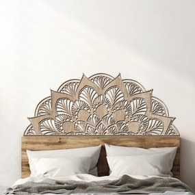 dřevo života Mandala k posteli POTĚŠENÍ Rozměry (cm): 140x56, Barevný vzor: Světlý dub