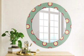 Kulaté dekorativní zrcadlo na zeď Tečky fi 60 cm
