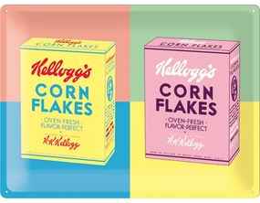 Postershop Plechová cedule: Kellog's Corn Flakes (Pop Art) - 30x40 cm