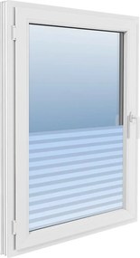 Okenní fólie matná pruhovaný design 0,9x20 m PVC 142790