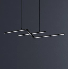 LED černý lustr na lanku osvětlení ALIVETTA 7085 LED/18W/100-260V 3000-6000K