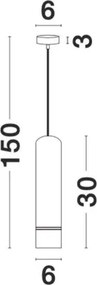 Závěsné svítidlo NOVA LUCE ESCA GU10 9387004 bez žárovky