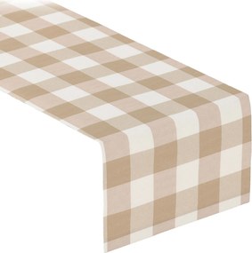 Stolní běhoun barva béžová látka vzorované
