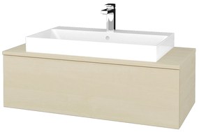 Dřevojas Koupelnová skříňka MODULE SZZ1 100 Varianta: N01 Bílá lesk / L04 Béžová vysoký lesk