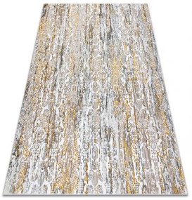 Moderní kusový koberec GLOSS 8487 63 Abstraktní zlatý / béžový Rozměr: 80x150 cm