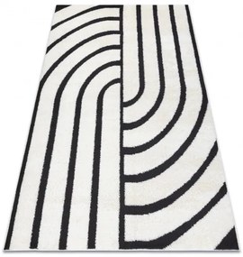 Dywany Łuszczów, Kusový koberec Mode 8631 geometric cream/black, 120x170, černobílá, kancelář