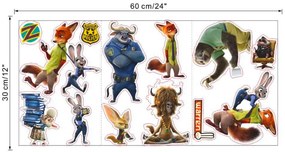 Samolepka na zeď "Zootopia 2" 30x90cm