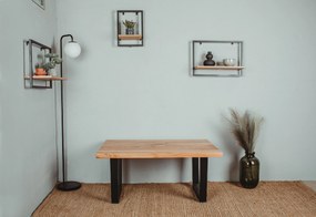 Wudboys Konferenční stolek Véčko Barva kovu: Bílá, Dřevo: Buk, Rozměr: 1100X600, moderní skandinávský styl