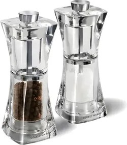 ColeMason Crystal / Dárková sada mlýnku na pepř a slánky / akryl / tra