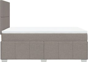 Box spring postel s matrací taupe 120x190 cm textil 3291604