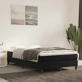 Box spring postel s matrací černá 120 x 190 cm samet 3269679