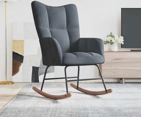vidaXL Houpací křeslo samet [328140] Barva: Tmavě zelená