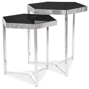 MAXIVA Konferenční stolek - MILOS, černá/chrom