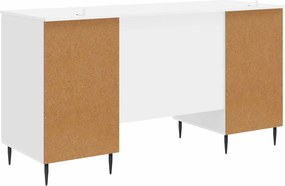 Stůl Bílá s vysokým leskem 142,5 x 50 x 75 cm Kompozitní dřevo 3414589