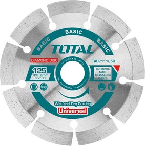 Diamantový řezný kotouč segmentový 125 × 22,2 mm TOTAL TAC2111253