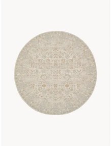Ručně tkaný, kulatý žinylkový koberec Loire